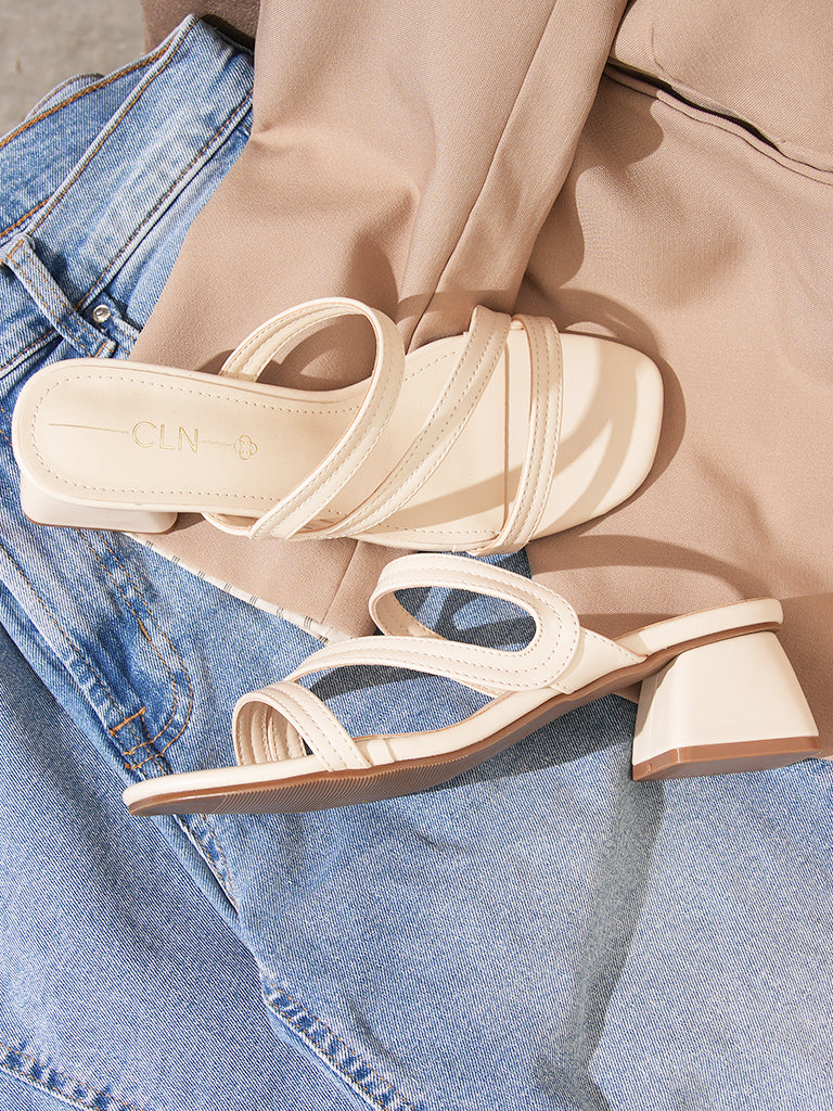 Lorriane Heeled Slides – CLN